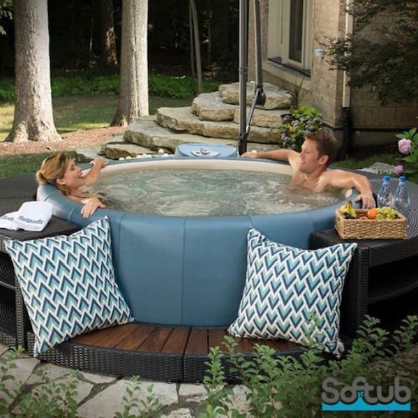 Softub Surround Boca - Rattan – BayTub Softubs